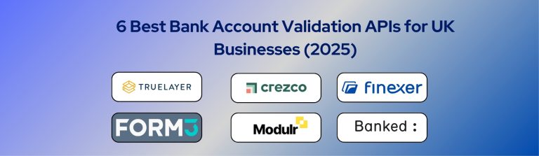 6 Best Bank Account Validation APIs for UK Businesses (2025)